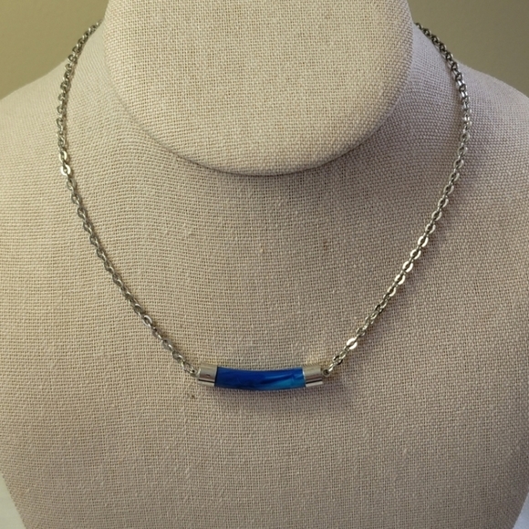 Sarah Coventry | Jewelry | Sarah Cov Silvertone Blue Necklace | Poshmark